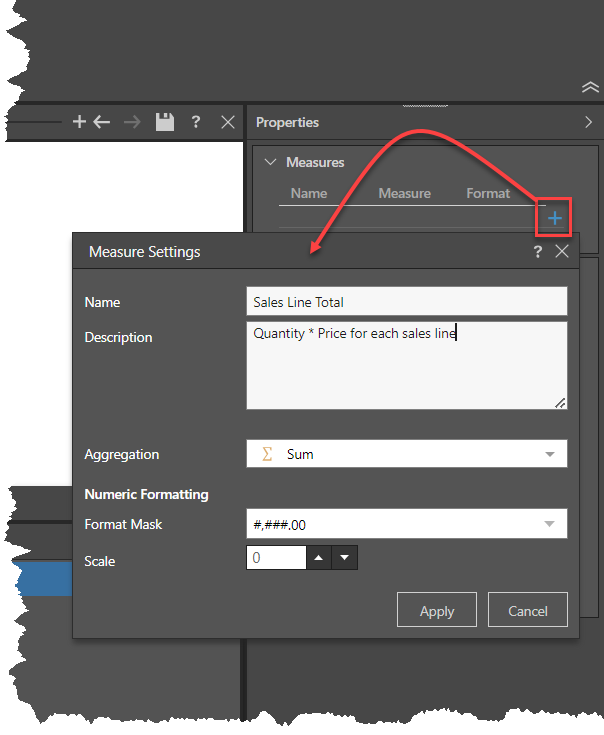 Walkthrough Create New Measure